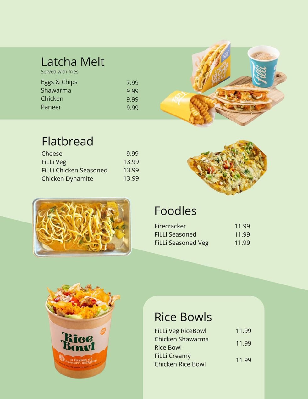 FiLLi Chicago Menu | Explore Our Delicious Offerings